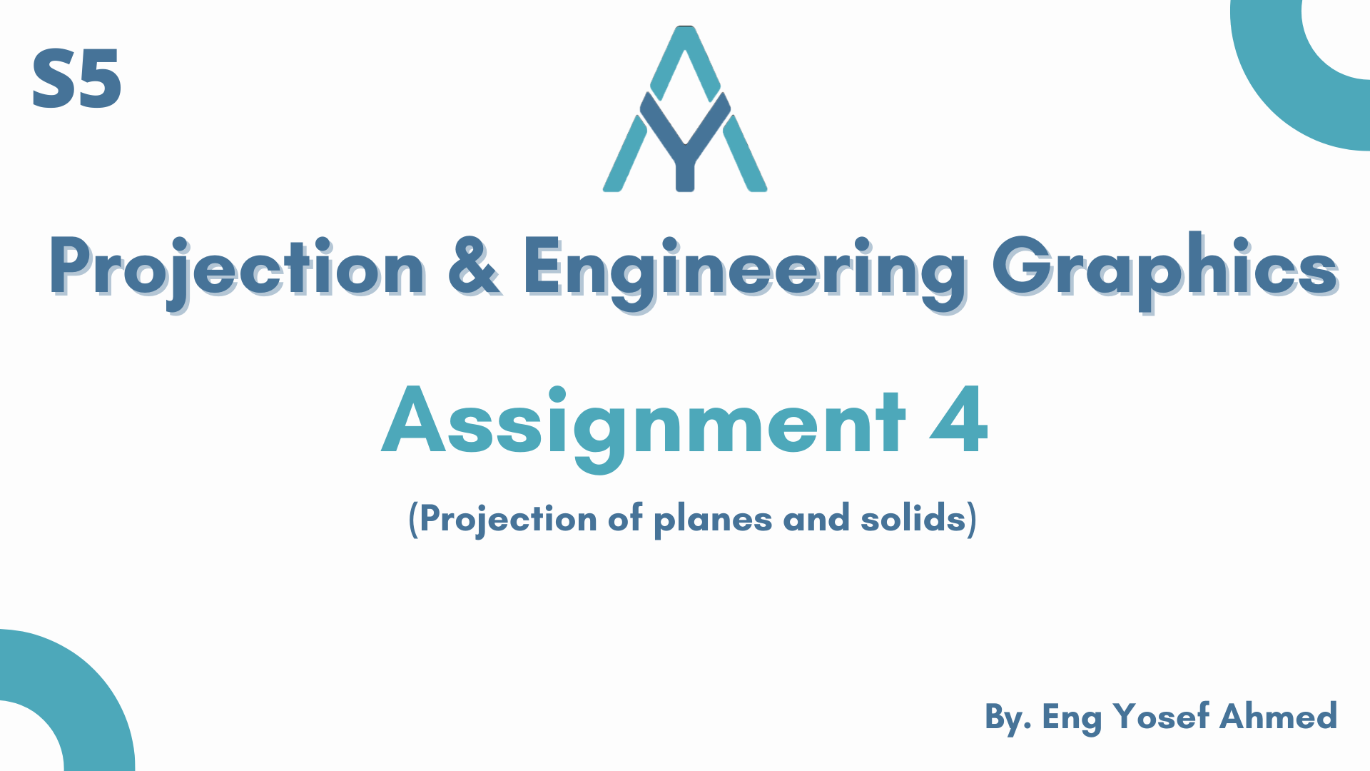 Projection & Engineering Graphics (Eng.Yosef Ahmed) - Eduvera